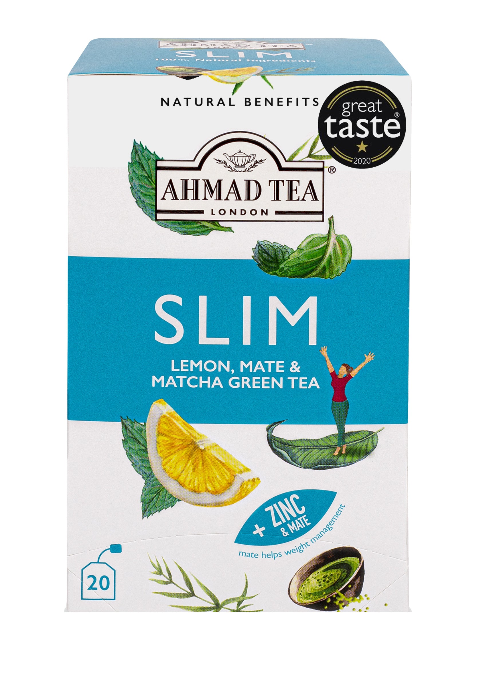 Infuso Slim - linea | Ahmad Tea | 20 bustine | Caffè Corsini